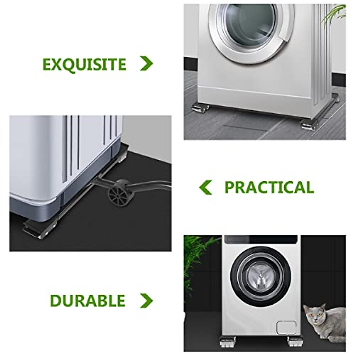 DOITOOL Furniture Washing Machine Washing Machine Roller Furniture Dolly Mobile Roller Washing Machine Base Dolly Extendable Appliance
