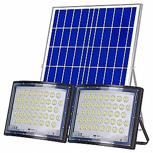 ZXXHNNAIH Solar Street Light IP65 Waterproof Solar Street Lights Outdoor,with 16.4ft Cables Street Solar Light,Easy-to-Install for Basketball Court Backyard