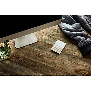 Western Digital WD 1TB My Passport Ultra Portable External Hard Drive - USB 3.0 - White-Gold - WDBTLG0010BGD-WESN (Old Generation)