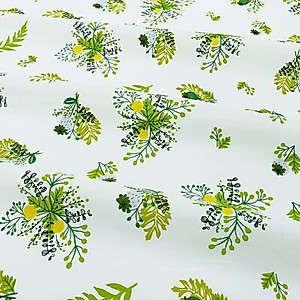 Qimicody Fat Quarters Fabric Bundles, 8 Pcs 100% Cotton 20” x 20” (50cmx50cm) Precut Quilting Fabric Squares Sheets for DIY Patchwork Sewing Quilting Crafting, No Repeat Design (Floral Pattern A)