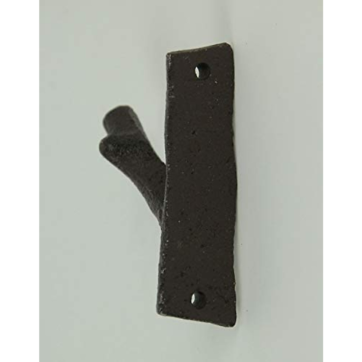 Set of 6 Rustic Brown Cast Iron Tree Branch Wall Hooks Western Décor 3.25 Inches High