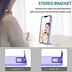 Phone Case Cover Silicone Kickstand Case Compatible Compatible with VIVO Y72 5G/Y53S,[3 Stand Ways] Vertical and Horizontal Stand Case,Full body Hard Slim Protective Phone Case Bags Sleeves ( Color :