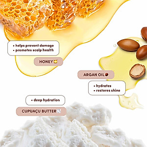 MIZANI Moisture Fusion Intense Moisturizing Mask - Restores Hydration in Curls & Coils, Deep Conditioning Hair Mask For Dry Hair, Moisturizes Without Buildup, With Argan Oil & Honey