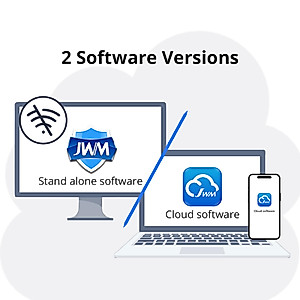 JWM Long Range Guard Tour Patrol System with Downloader, RFID Flashlight Security Guard Equipment with OLED Screen, Free Cloud Software, 2.4G Card for Long Distance Reading