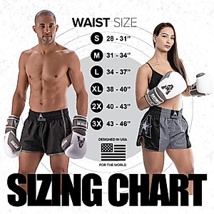 Anthem Athletics Infinity Muay Thai Shorts - Kickboxing Short Boxing Trunks for Men & Women - Black G2 - Small