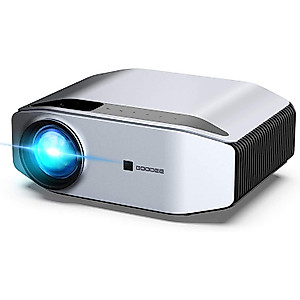 Movie Projector, GooDee Portable Outdoor Native 1080P Home Theater Video Projector, Full HD LCD 300 Inch, contrast 10000:1 with 100,000 hrs Lamp Life, Compatible with PC, PS4, TV Stick, HDMI, YG620