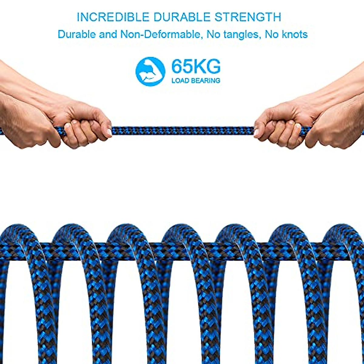 iPhone Charger, WELAKER Nylon Braided 5Pack 6ft Lightning Cable [Apple MFi Certified] Fast Charging High Speed Data Sync Phone Cord Compatible with iPhone 14 13 12 11 Pro Max XS XR XS X Plus iPad Mini
