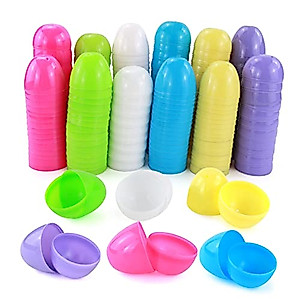 STOBAZA 72 Pcs Childrens Toy Craft Toys Egg Toys Chicken Eggs Easter Matching Egg Easter Chocolate Box Gift Wrapping Eggshells Egg Surprise Toys Eggs Candy Boxes Plastic Eggshell