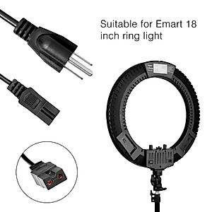 AC 100-240V to DC 14V 5A 60W Power Supply Adapter for Emart EM-RL-18-LED Ring Light with Convenient and Stable Voltage, Saving Space.(US Plug)