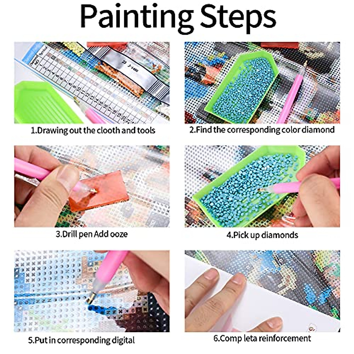 DIY 5D Diamond Art Painting Kit Cartoon Cross Stitch Diamond Art Painting Picture Kit Canvas Diamond Rhinestone Crystal Cross Stitch Embroidery Picture Adult Home Decor Wall Decor (arch bridge)