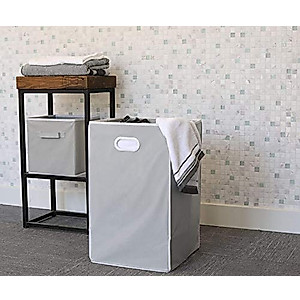 Simple Houseware Heavy-Duty 3-Bag Laundry Sorter Cart + Foldable Closet Laundry Hamper Basket