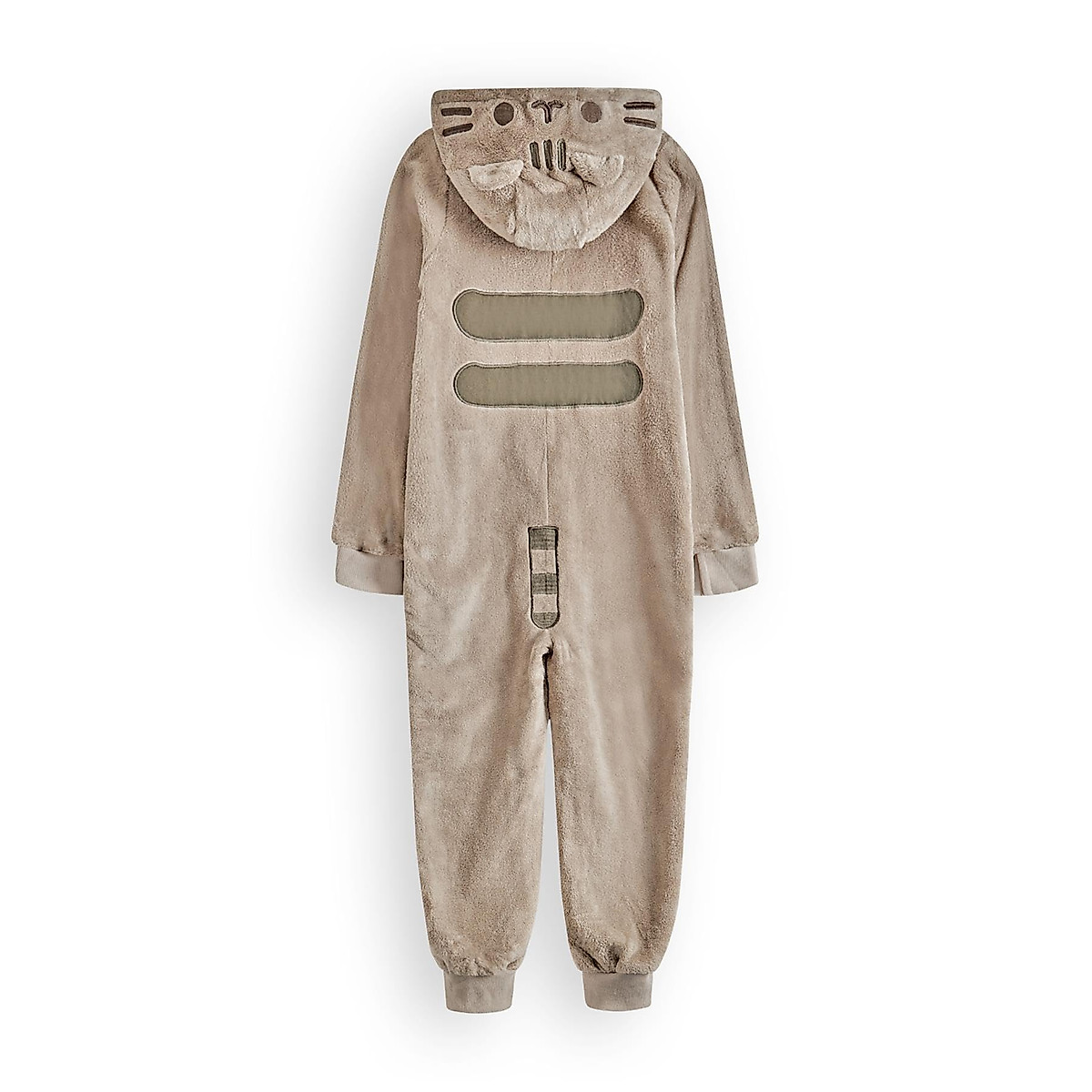 Pusheen Girls Onesie | All In One Fleece Loungewear | Pink Brown OR Character Options Cat Pyjama Complete Set | Sherpa Hood