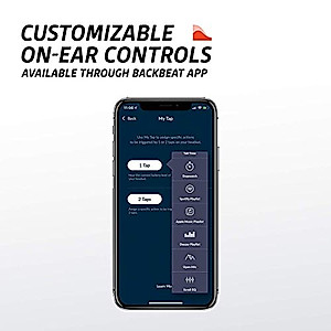 BackBeat FIT 6100 Wireless Bluetooth Headphones, Sport, Sweatproof and Water-Resistant, Black (Renewed)