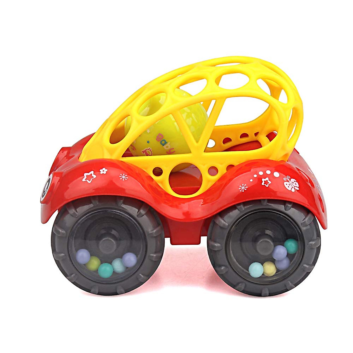 ZHFUYS Rattle & Roll Car，3-12 Months Baby Toys 5 inch boy and Girl Infant Toys Vehicles