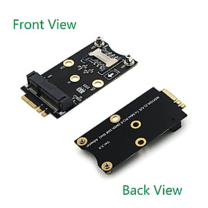 Mini PCI-E to M.2(NGFF) Key A/E Adapter with SIM Card Slot