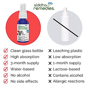 Siddha Remedies Calm Down for Pets | Natural Homeopathic Remedy Calms Dogs, Cats, Furry Pets | Naturally Calms Excitable, Restless Pets in Stormy Weather | Supports Stronger Health