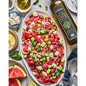 Mina Olive Oil Extra Virgin 16.9 Fl Oz, New Harvest, Polyphenol Rich Olive Oil for Cooking, Moroccan Extra Virgin Olive Oil, Single Origin Olive Oil, Cold Extraction, Less than 0.2% Acidity, 500 ml