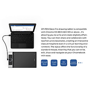 XP-PEN Deco Pro Medium Graphics Drawing Tablet with XP-PEN PA1 Battery-Free Stylus