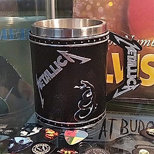 Metallica Beer Stein Tankard Stainless Steel Coffee Mug by ROiL Brand (Metallica)