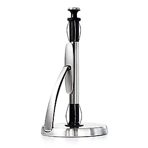 OXO Good Grips SimplyTear Standing Paper Towel Holder, Brushed Stainless Steel (2 Pack)
