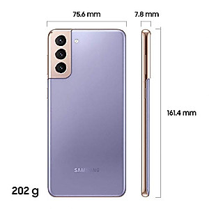 SAMSUNG Galaxy S21 Plus 5G SM-G996B/DS 256GB 8GB RAM International Version - Phantom Violet (Renewed)