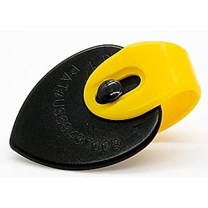 Fred Kelly Picks D5TB-L-3 Delrin Bumblebee Teardrop Large Light Guitar Pick
