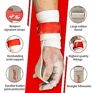 Reisport unisex adult X-Small (0) Men s Ring Grip Velcro, Natural, X-Small US