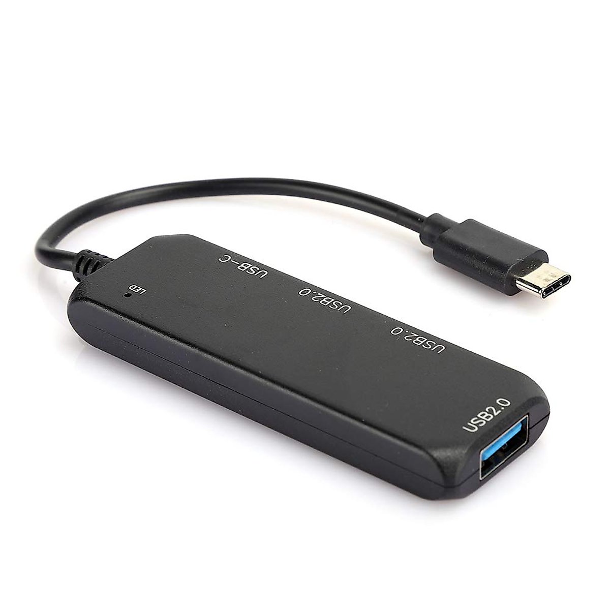 USB C Hub 4-Port Splitter Expansion Cable Adapter Compatible with USB 2.0/1.2/1.0 Supports commonly Used USB Devices Such as Mouse and Keyboard, USB Fan