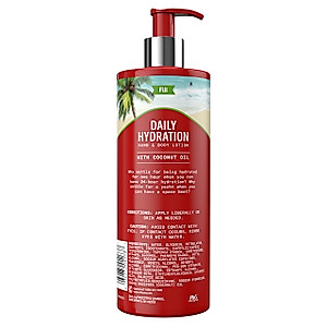 Old Spice Daily Hydration Hand & Body Lotion for Men, Fiji with Coconut Oil, 16 oz, Pack of 4