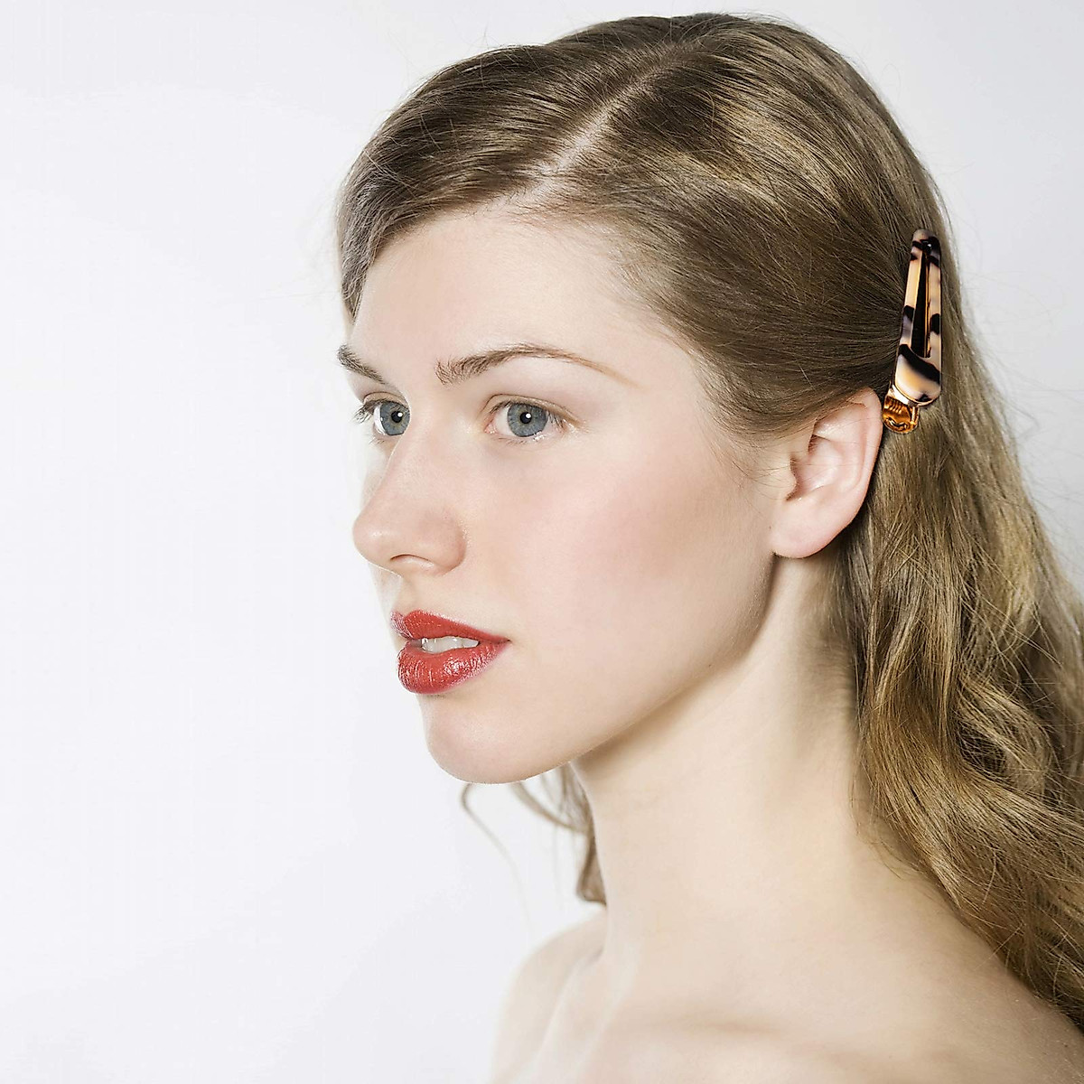 Cobahom 6 Pcs 3.26 Inch Duck Billed Hair Clips, Alligator Hair Pins for Hair Styling, Leopard Print Hair Barrettes, Chic Tortoise Shell Hair Clips for Women Girls