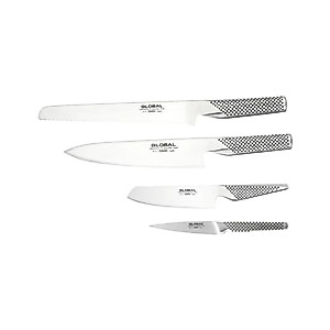 Global Teikoku 5 Piece Stainless Steel Knife Block Set