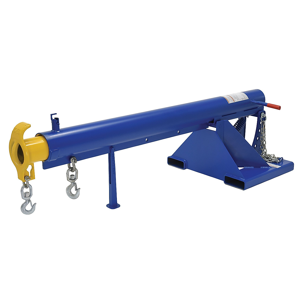 Vestil LM-OBT-6-24 Orbit Telescoping Lift Boom, 6000 lb Capacity, 24" Fork Pocket Center, Overall LxWxH (in.) 32 x 86.625 x 27.6875, Overall Extended Length (in.) 146-5/8, Blue