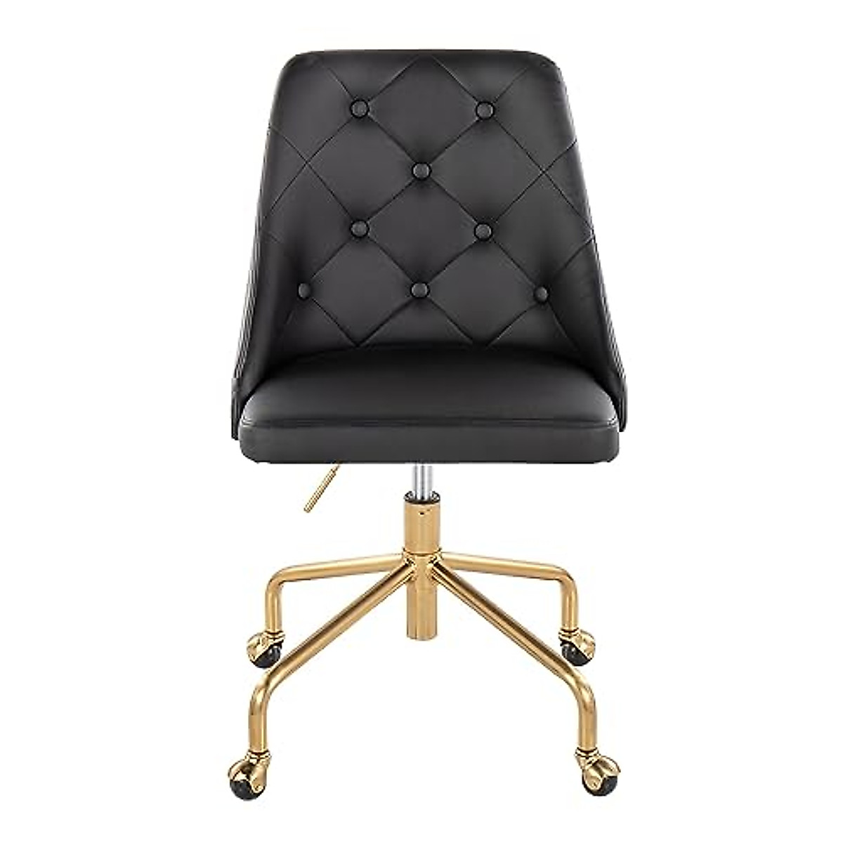 LumiSource Marche Office Chair, Home Office Chair with Wheels, Leather Desk Chair, Computer Chair, Home Office Desk Chair Comfy, Contemporary Desk Chair