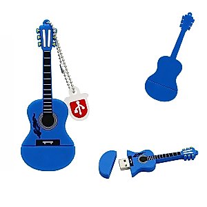 USB Flash Drive Guitar - Thumb Drive Funny - Guitar USB Drive - Thumb Drive 16GB (Azure Guitar)