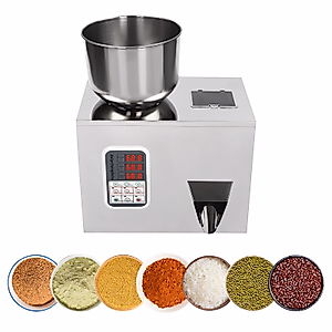 Glitter Filling Machine Particle Weighing Automatic Filler 1-100g Bottle Bag Powder Filler Particle Dispenser for Tea Seeds Grains Powder Flour Beans Glitter
