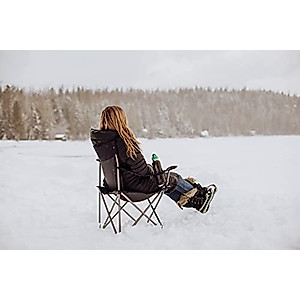 PICNIC TIME NCAA NC State Wolfpack PTZ Camp Chair, Picnic Chair, Beach Chair with Carrying Bag, (Black), 20.5 x 33 x 34