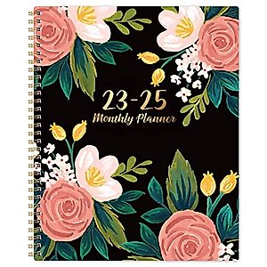 Monthly Planner 2023-2025 - Jul. 2023 - Jun. 2025, Monthly Calendar 2023-2025, 9" x 11", 2 Year Monthly Planner with Monthly Tabs, Flexible Cover,Twin-Wire Binding, Perfect Organizer