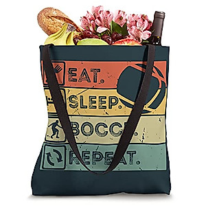 Eat Sleep Bocce Repeat Bocce Ball Lover Vintage Tote Bag