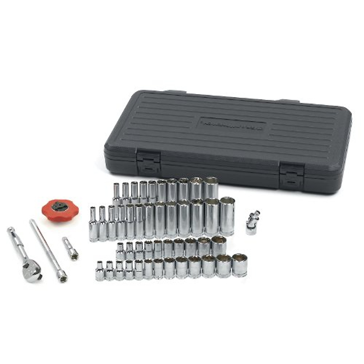 GEARWRENCH 1/4" Drive Standard & Deep SAE/Metric Mechanics Tool Set 51 Pc., 6 Point - 80300