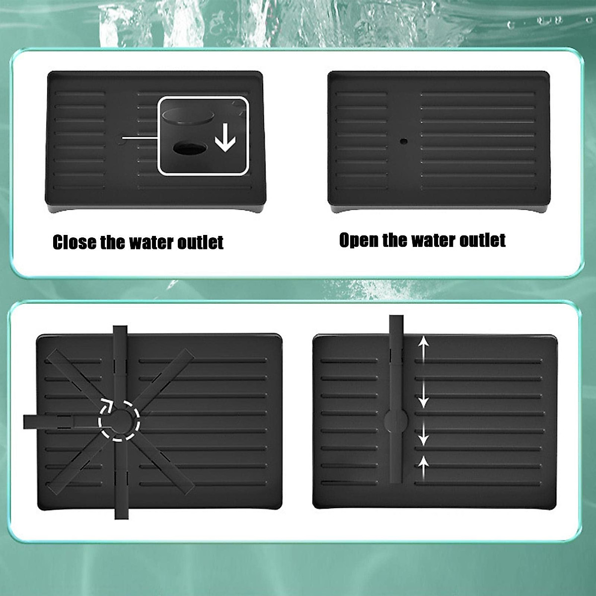 IBNA Dishes Storage Plate Rack, Carbon Steel Dish Drying Rack, Durable Cabinet Dish Drying Rack, Drainer Dishes Plates with Large Capacity, Plate Rack Drainer for Plates Cutting Boards Spoons Forks