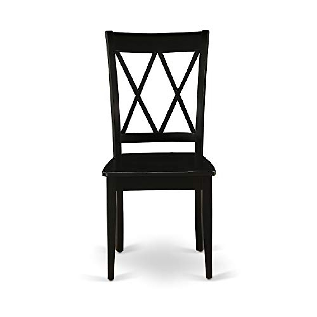 East West Furniture SHCL5-BLK-W Dining Table Set, 5-Piece