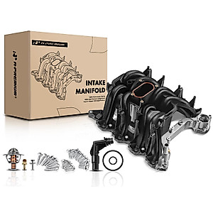 A-Premium Upper Intake Manifold with Gaskets Thermostat Kits Compatible with Ford E/F Series, E150, E250, E350, E450, F150, F250, F350, Excursion, Expedition, 5.4L V8, Replace# 2L1Z-9424-AA