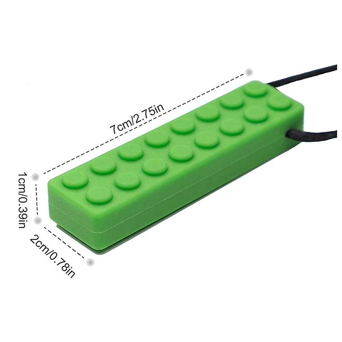 Chew Necklace, Sensory Chew Necklace Bundle for Kids with Teething, ADHD, Autism, Biting Needs, Oral Motor Chewy Teether, Silicone Necklace Made from Food Grade Silicone Safety, for Boys&Girls(5 PCS)