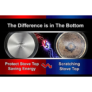 MsMk 10 Inch Frying Pan Nonstick with Lid, Induction Fry Pan with Lid, Titanium and Diamond Non Stick Coating From USA, for Induction, Ceramic and Gas Cooktops, Oven Safe 10 Inch Skillet Nonstick