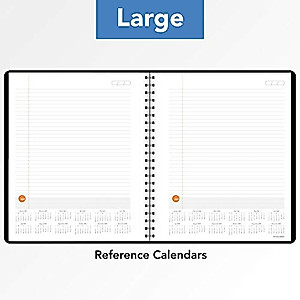 Planning Notebook by AT-A-GLANCE, Undated, 8-1/2" x 11", Plan. Write. Remember., with Reference Calendars, Black (7062090521)