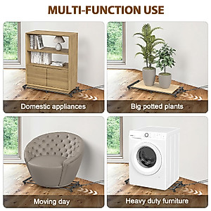 Mr IRONSTONE Lengthened Under Bed Storage with 6 Wheels, Rolling Underbed Storage with Handle, Metal Under the Bed Storage with High Load Capacity Up to 80LBS (2 Pack (36.42"x16.73"x2.36"))