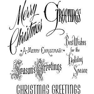 Stampers Anonymous ClingStamp TH Christmas Time