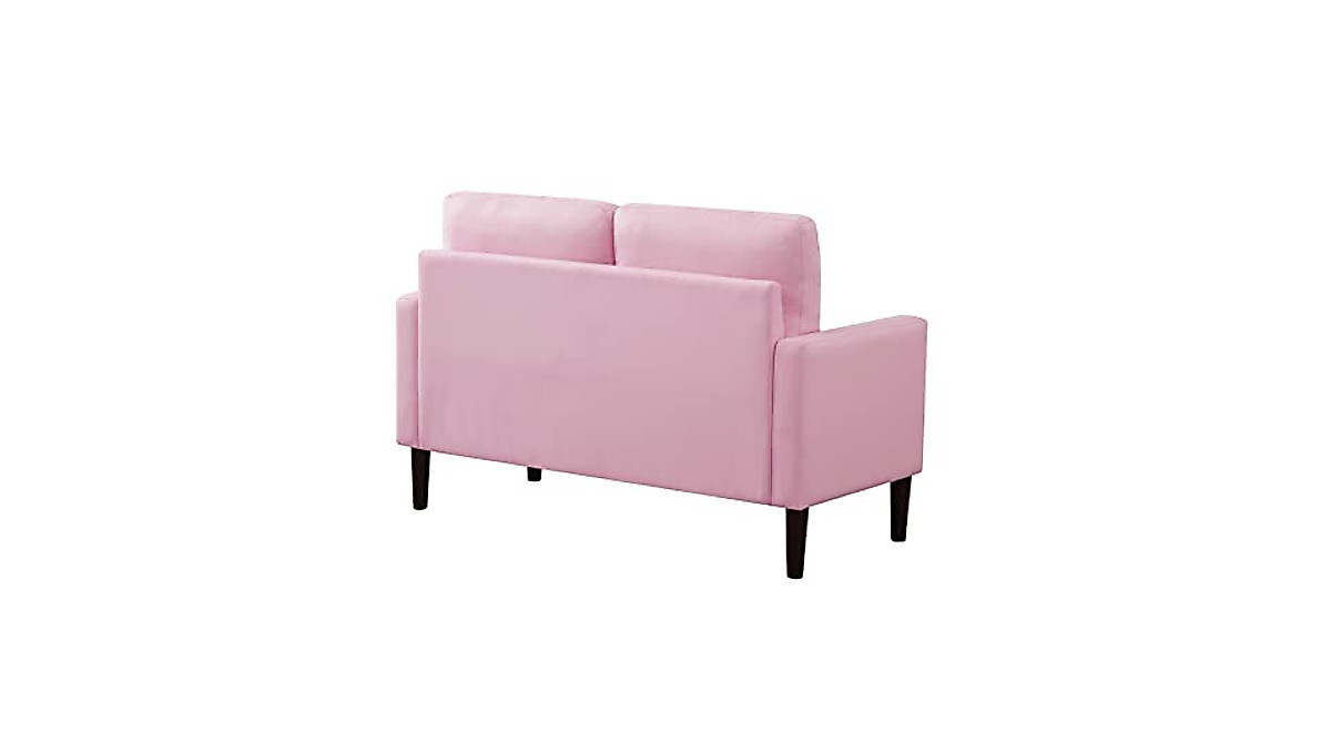 Msaleen Small Pink Loveseat – Perfect for Small Spaces