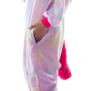 Spooktacular Creations Unicorn Onesie Costume Pajamas Adult (Small)