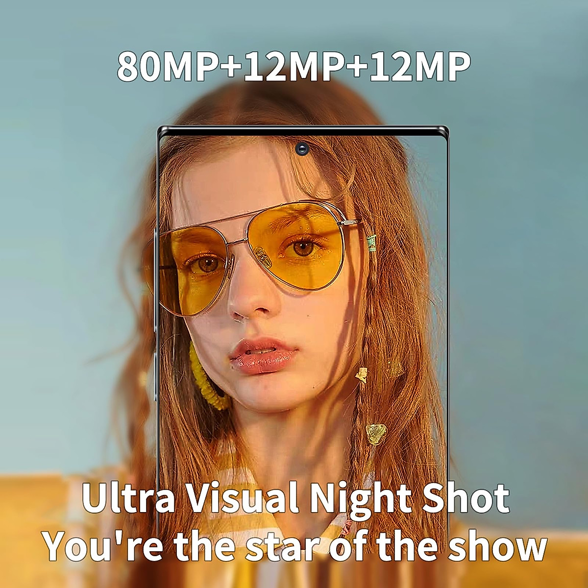 WV LeisureMaster C23+5G Cell Phone with Tool Pen, Android Smartphone, 6GB+256GB Full Netcom Unlocked Phone, Support Dual SIM Dual Standby Face Recognition 6000mAh Ultra Long Life Battery.(Green)